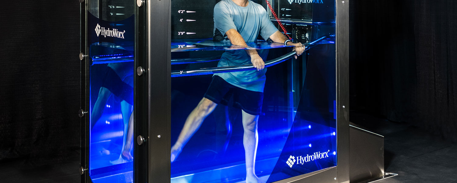 The Integrated Underwater Treadmill Surface Has A